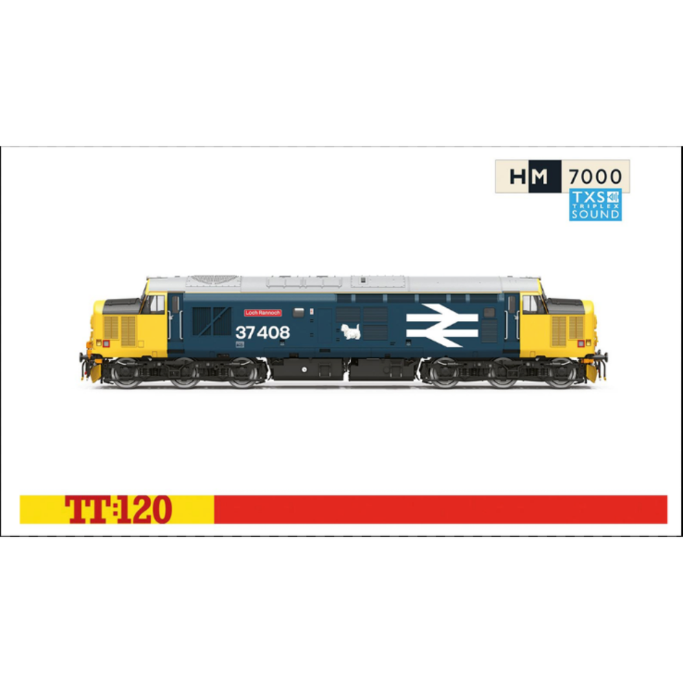Hornby TT:120 Class 37 Co-Co 37408 Loch Rannoch Sound Fitted — Key ...