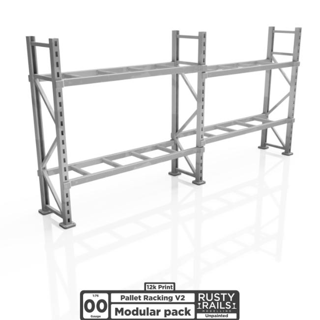 Rusty Rails OO Gauge Pallet Racking — Key Model World Shop